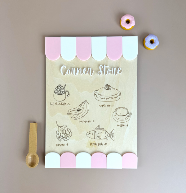 Kids Corner Store Menu Sign – Luma Light