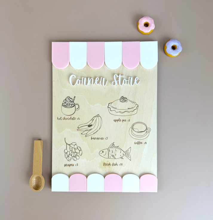 Kids Corner Store Menu Sign – Luma Light